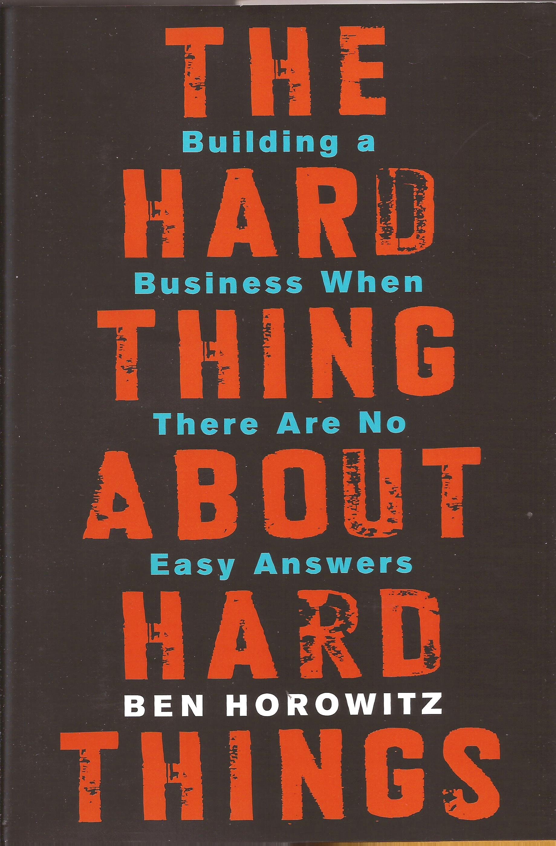 HARD THING ABOUT HARD THINGS, THE - Harper Collins USA - Kel Ediciones