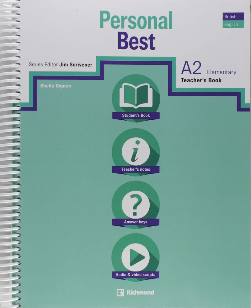 PERSONAL BEST A2 ELEMENTARY -Teacher's book - Kel Ediciones