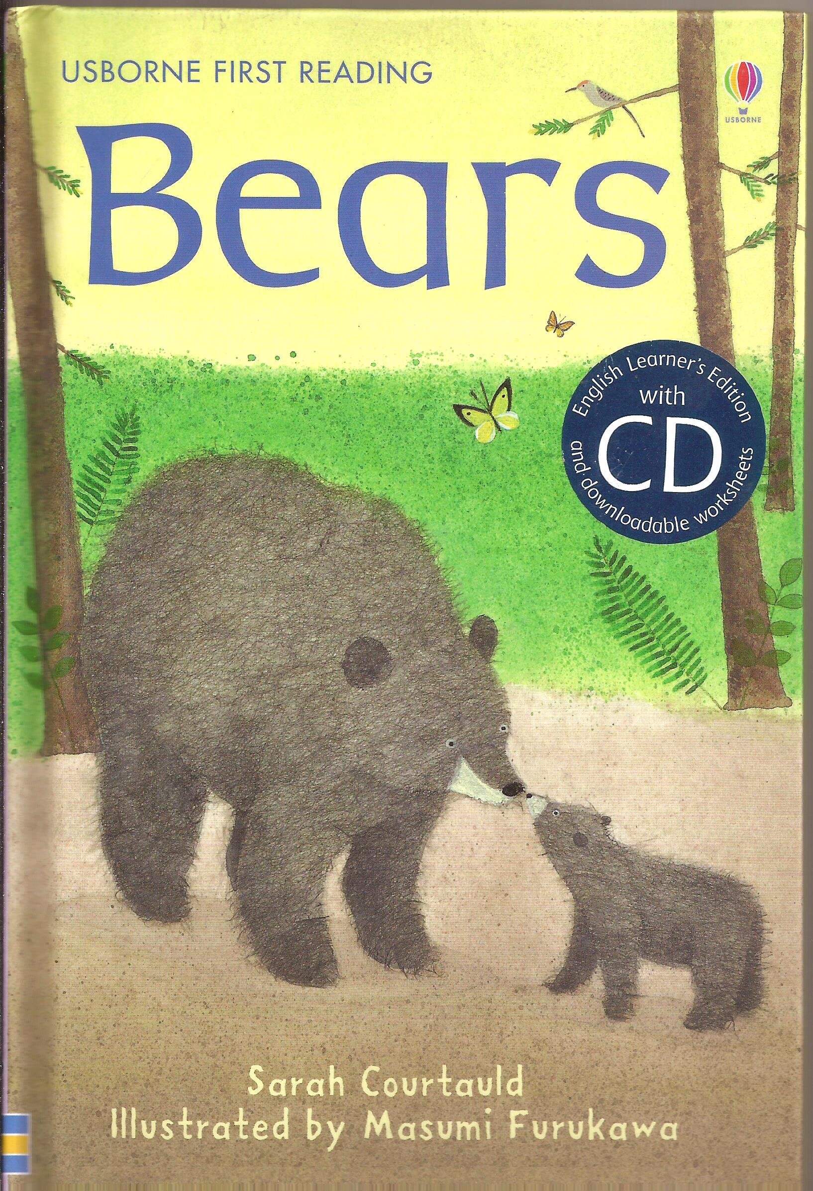 BEARS - Usborne First Reading Mauve with CD - Kel Ediciones