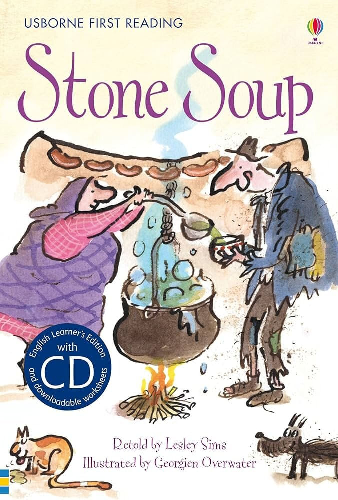 STONE SOUP - Usborne First Reading Mauve with CD # - Kel Ediciones