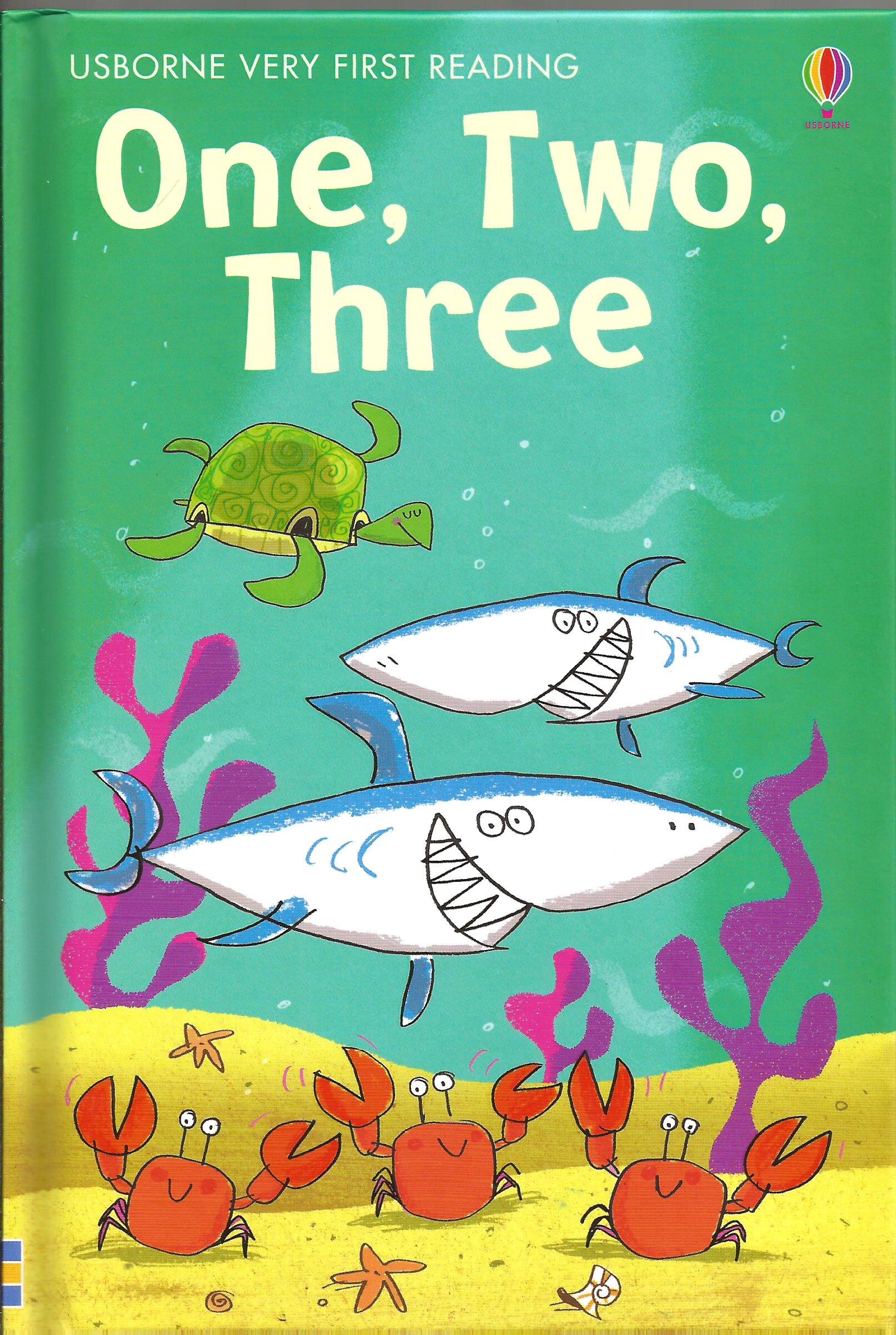 ONE TWO THREE - Usborne Very First Reading *Out of Print* - Kel Ediciones