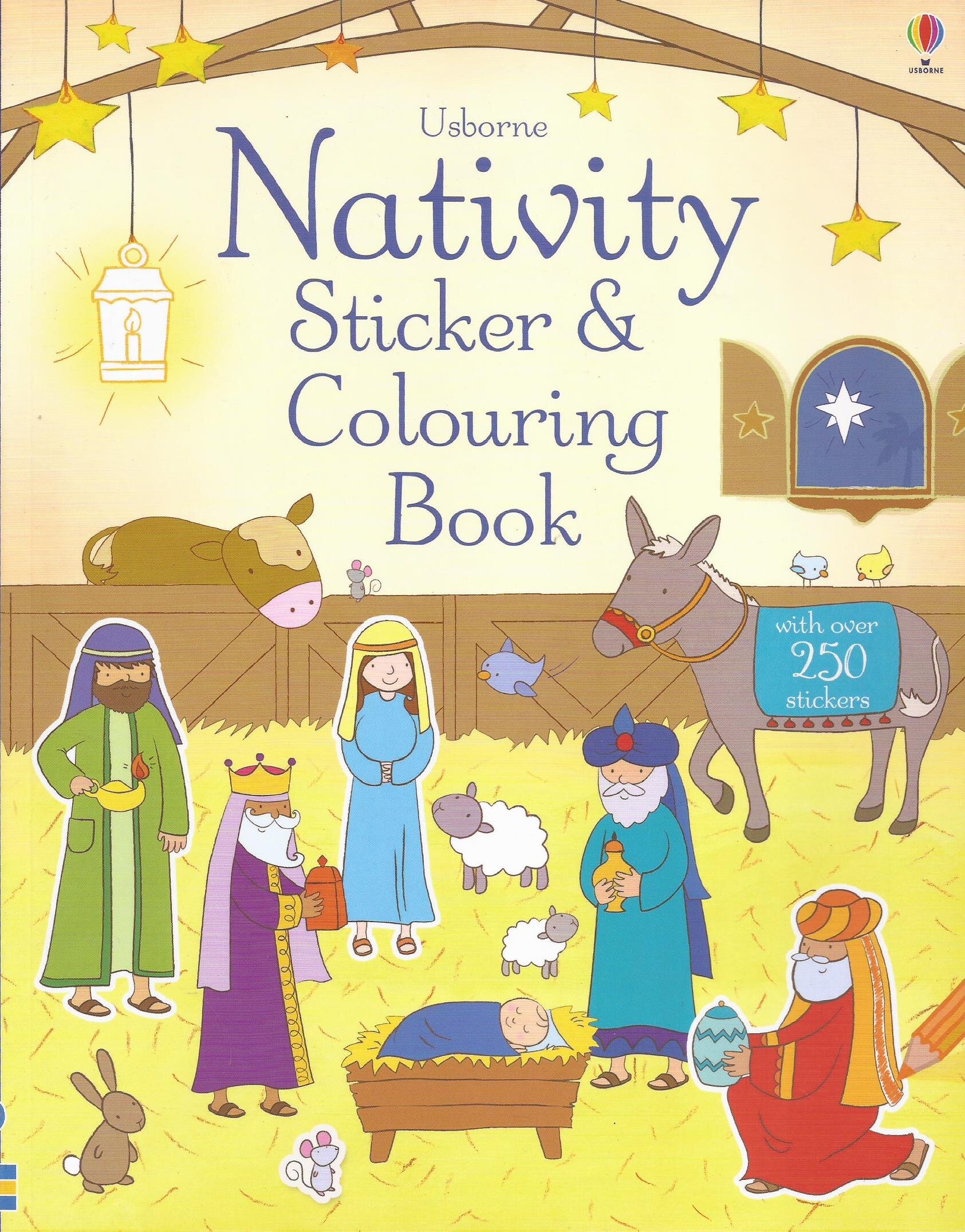 NATIVITY with Stickers - Usborne Colouring Book **O/P** - Kel Ediciones