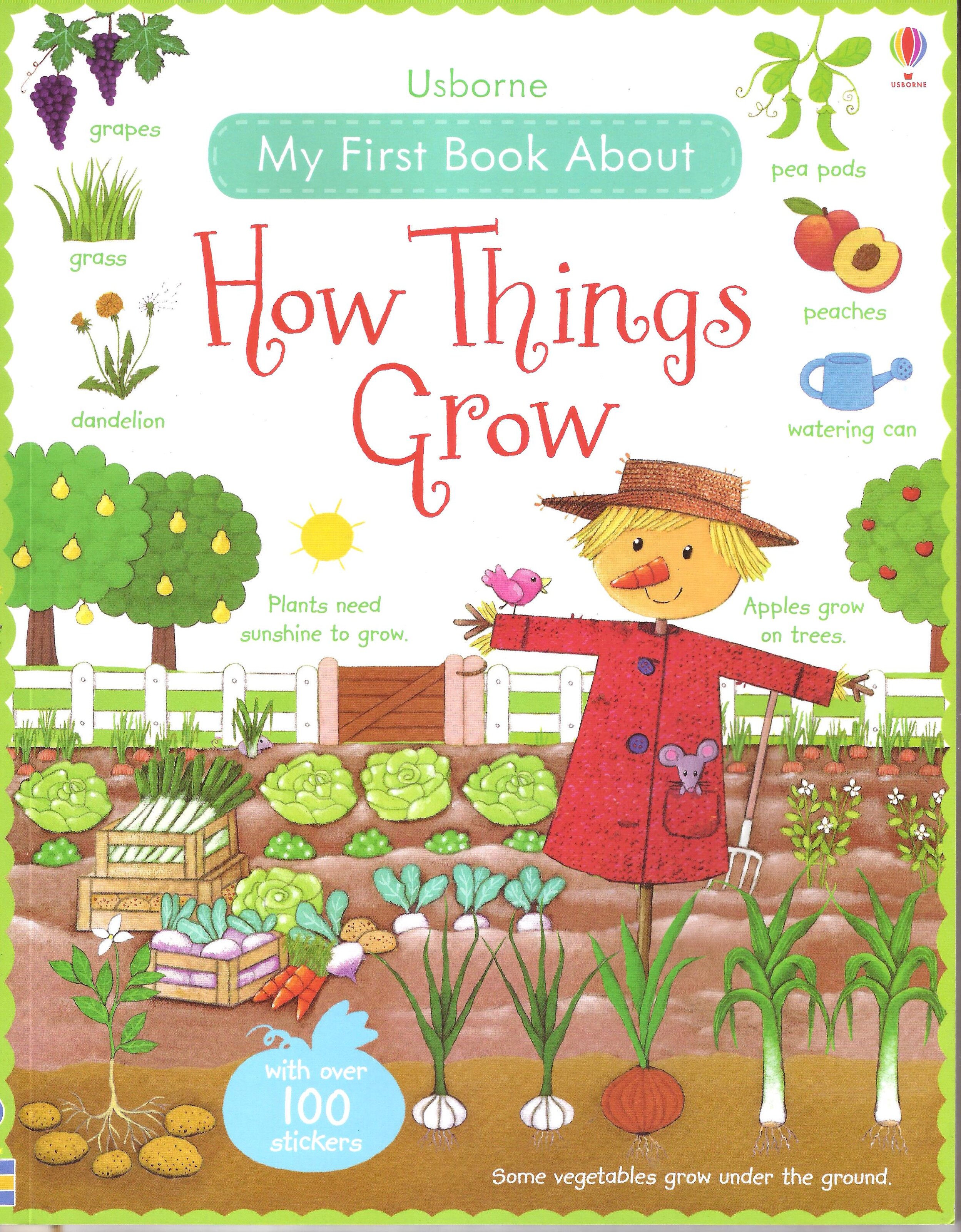 MY FIRST BOOK ABOUT HOW THINGS GROW with Stickers - Usborne - Kel Ediciones
