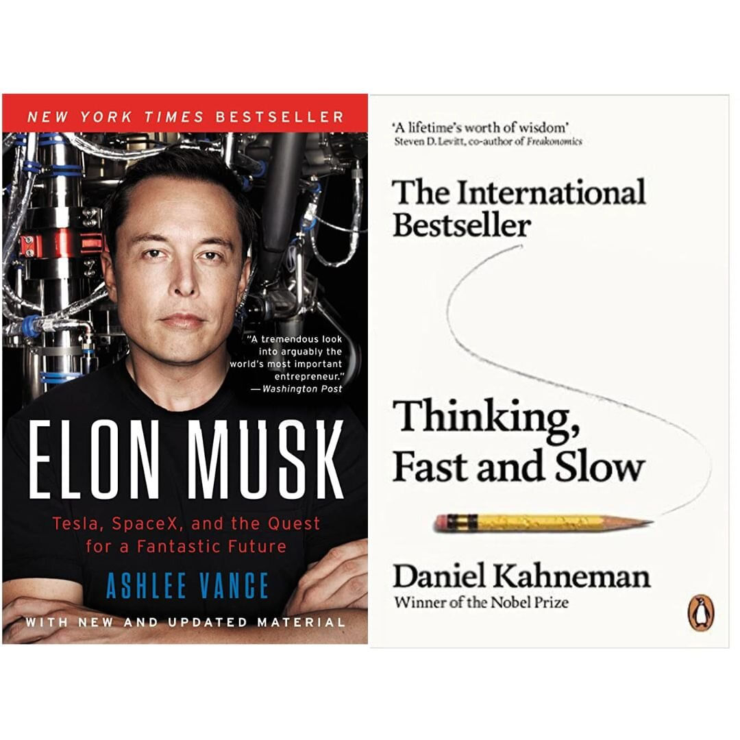 Combo Elon Musk + Thinking, Fast and Slow (2 libros) Ingles - Kel Ediciones