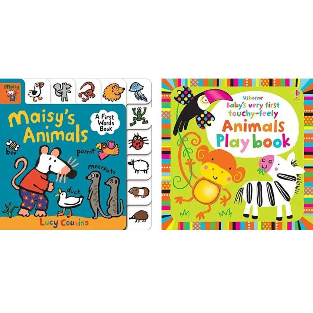 Combo Maisy's Animals + Baby's Very First touchy-feely Animals Playbook ...